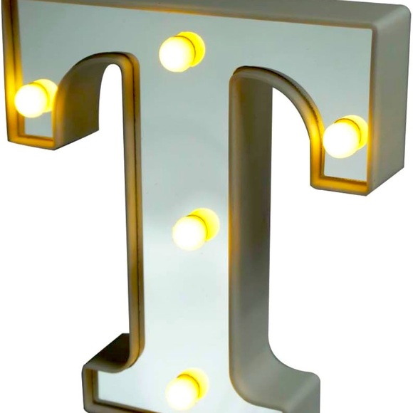 Other | Marquee Letter T Lights Letters Light Letters Battery Power ...